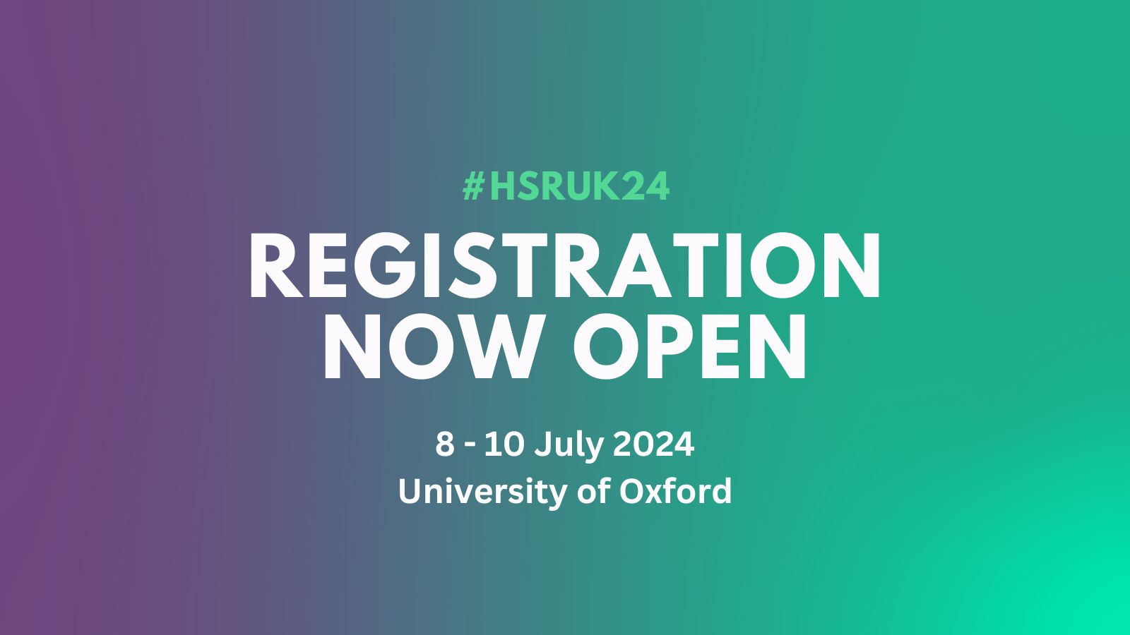 HSR UK Conference 2024 | HSR UK